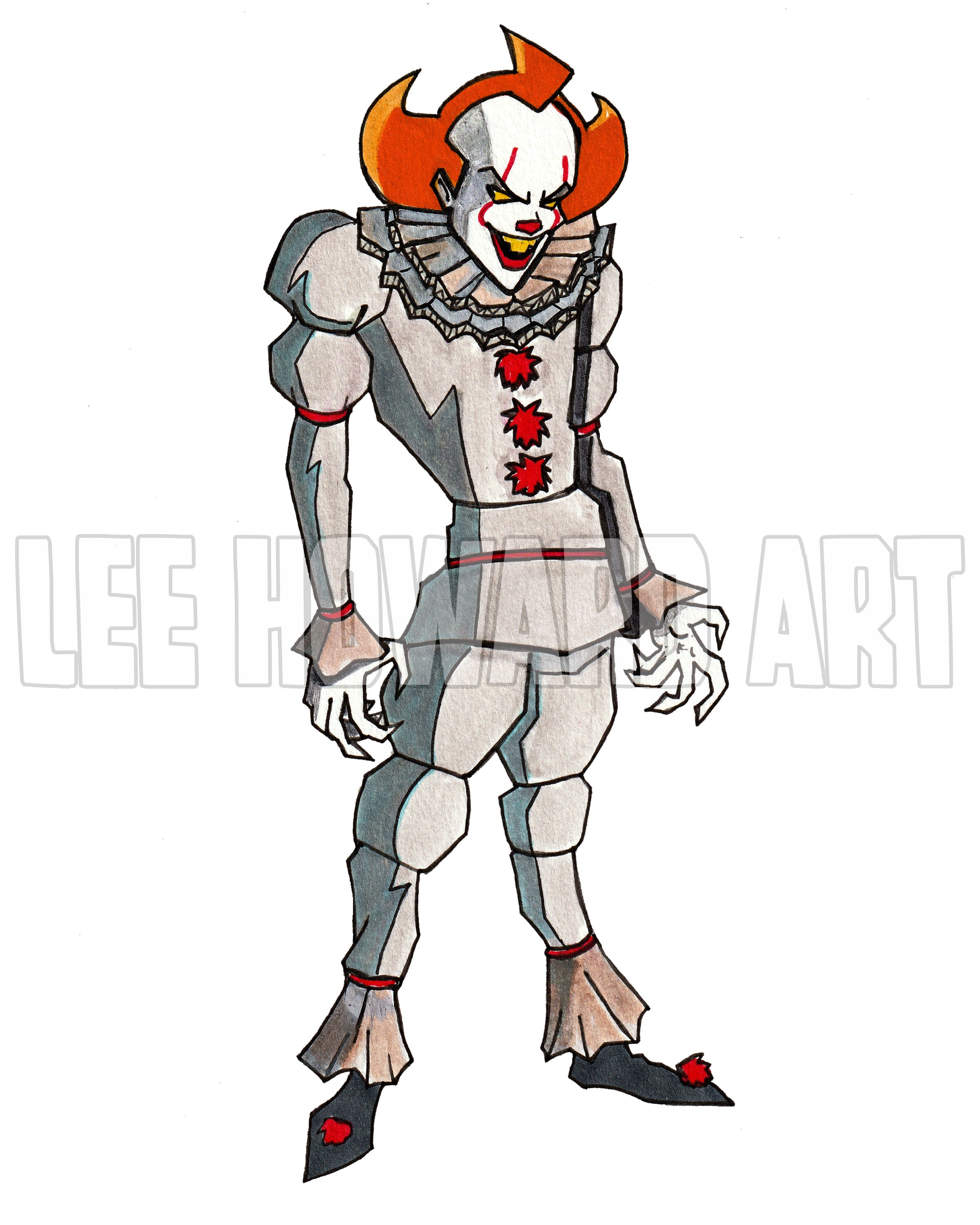 Pennywise - Batman Animated Series Style 7" x 10" Original Drawing ...