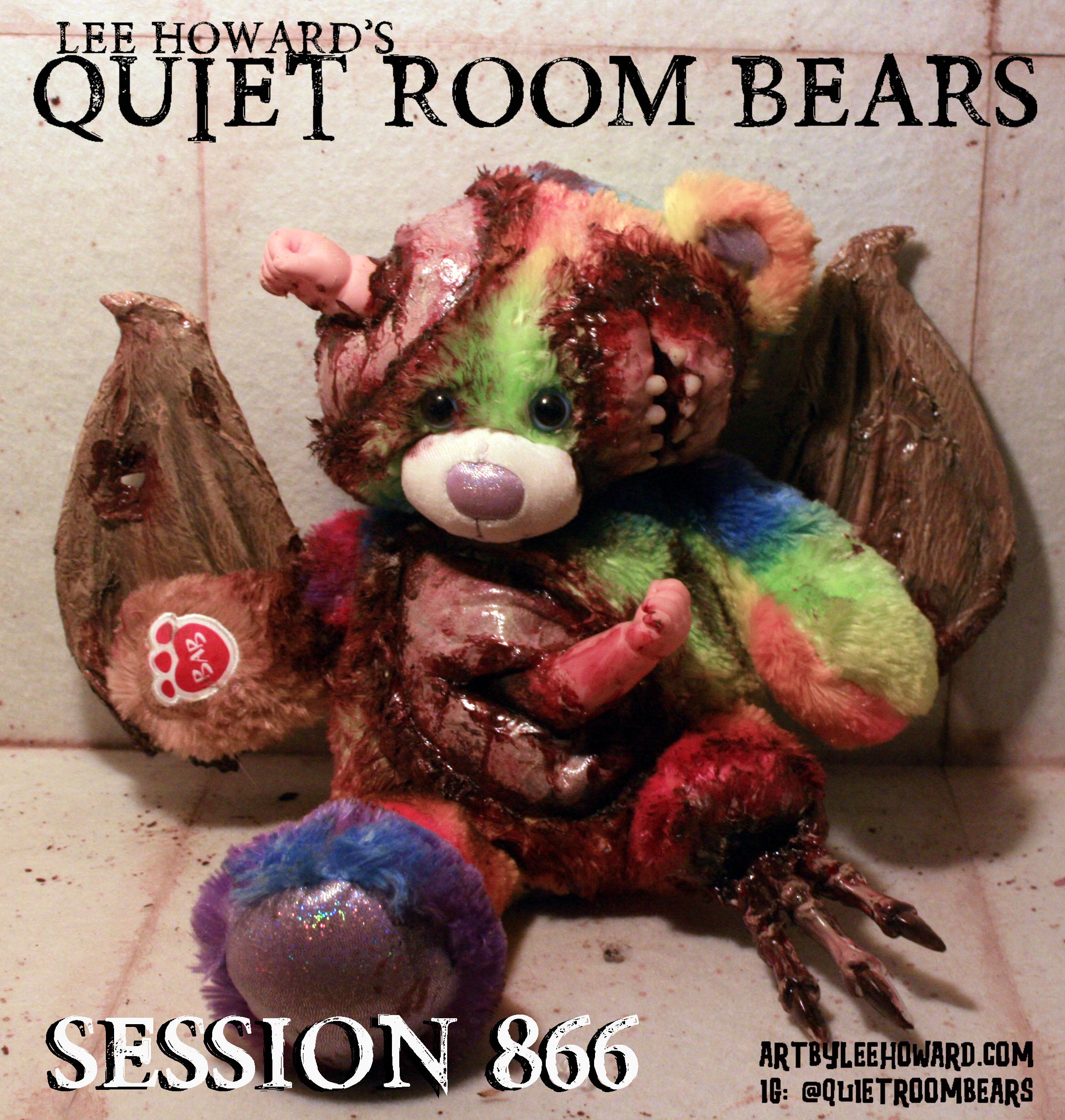 Quiet Room Bears - Session 866 - Horror Art Teddy Bear by Lee Howard ...